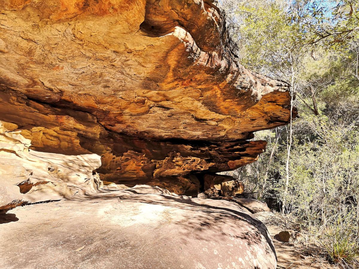 Blue Mountains Australia - Aboriginal Art in Red Hands Cave 2025